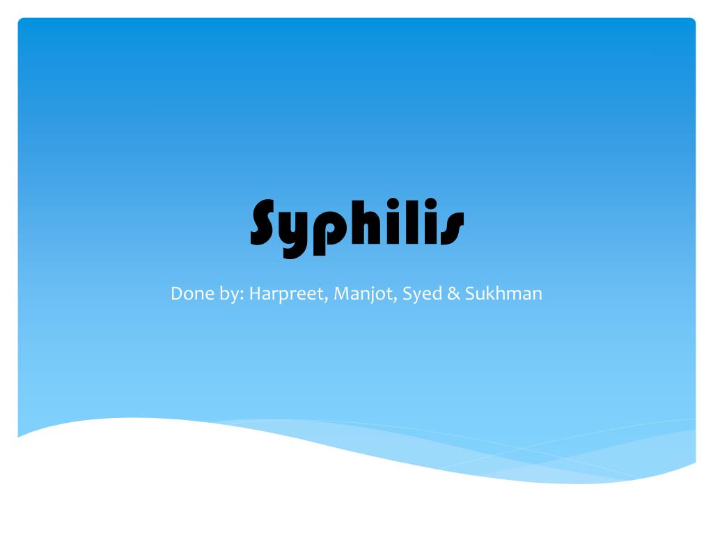 PPT - Syphilis PowerPoint Presentation, free download - ID:2087729