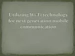 PPT - Gi-Fi NEXT GENERATION WIRELESS TECHNOLOGY PowerPoint Presentation ...