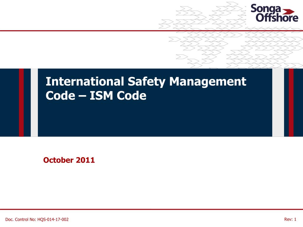 PPT - International Safety Management Code – ISM Code PowerPoint ...