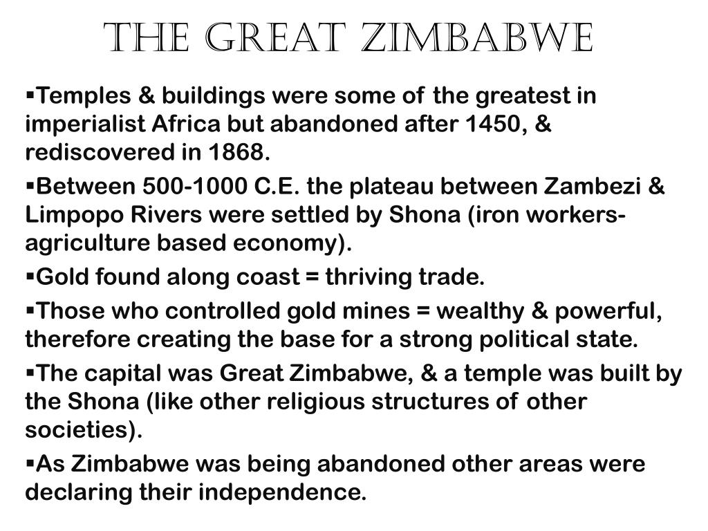 PPT - The great zimbabwe PowerPoint Presentation, free download - ID ...