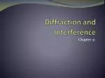 PPT - Chapter 19 diffraction and interference of light PowerPoint ...