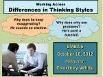 PPT - Learning, Working, Thinking Styles PowerPoint Presentation, free ...