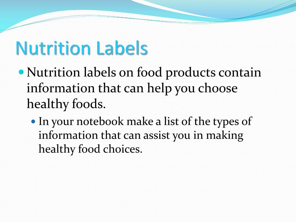 PPT - Nutrition Labels PowerPoint Presentation, free download - ID:2092503