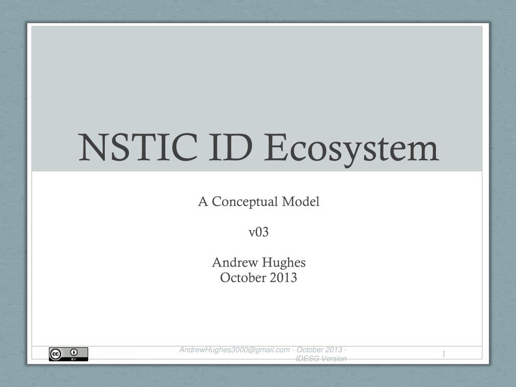 PPT - NSTIC ID Ecosystem PowerPoint Presentation, free download - ID ...