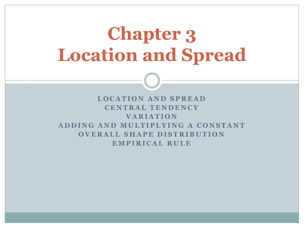 PPT - Understanding Location and Spread in Data Analysis: Central ...