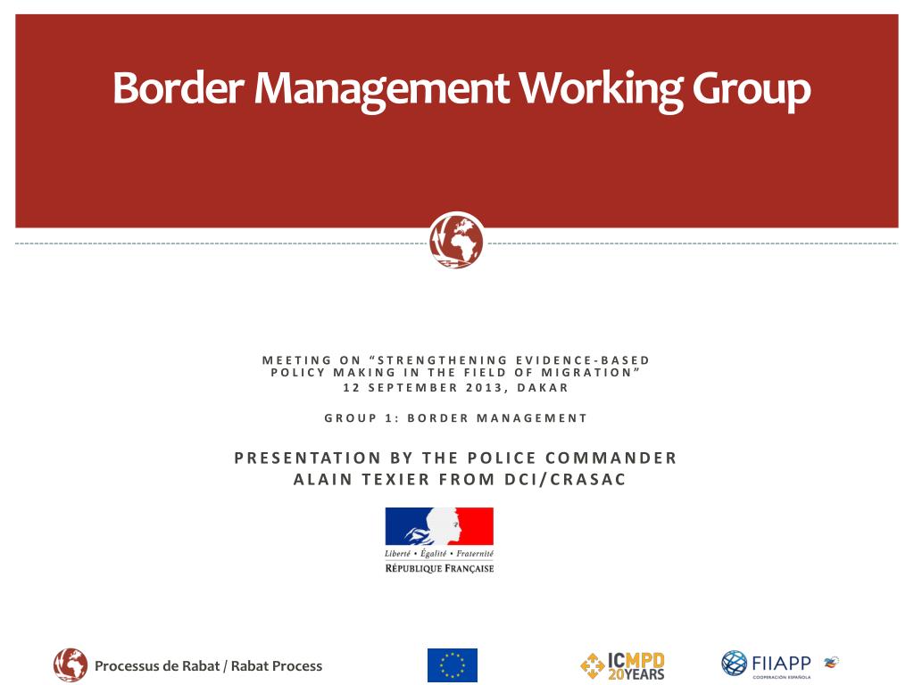 PPT - Border Management Working Group PowerPoint Presentation, free ...