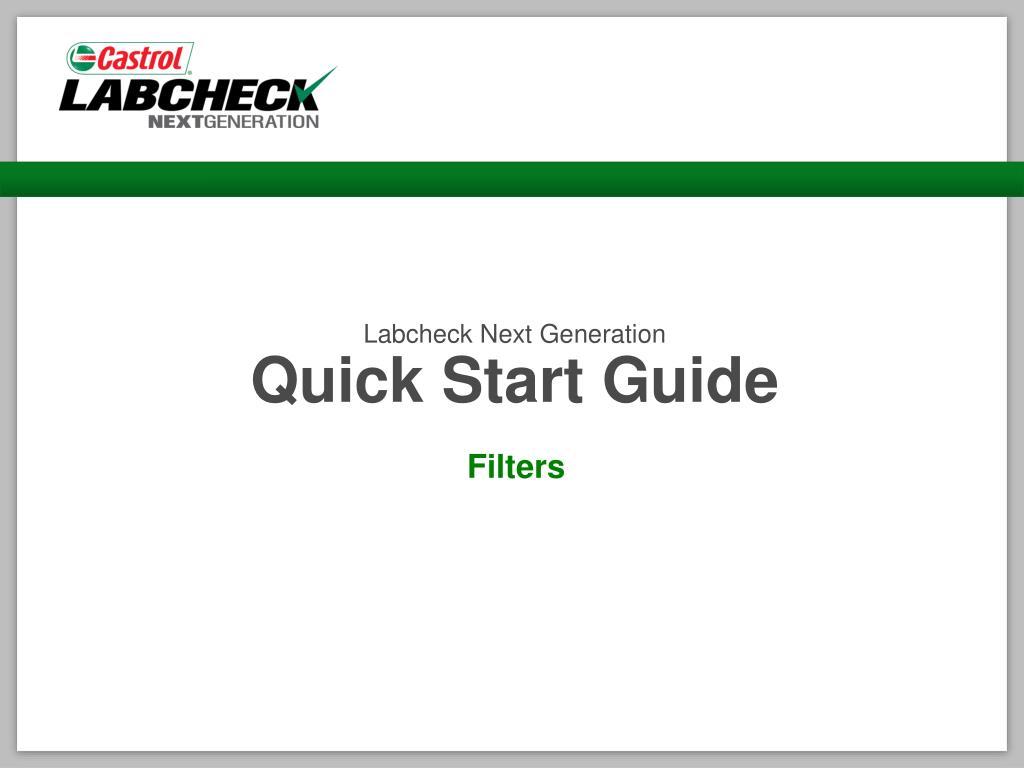 PPT - Labcheck Next Generation Quick Start Guide PowerPoint ...