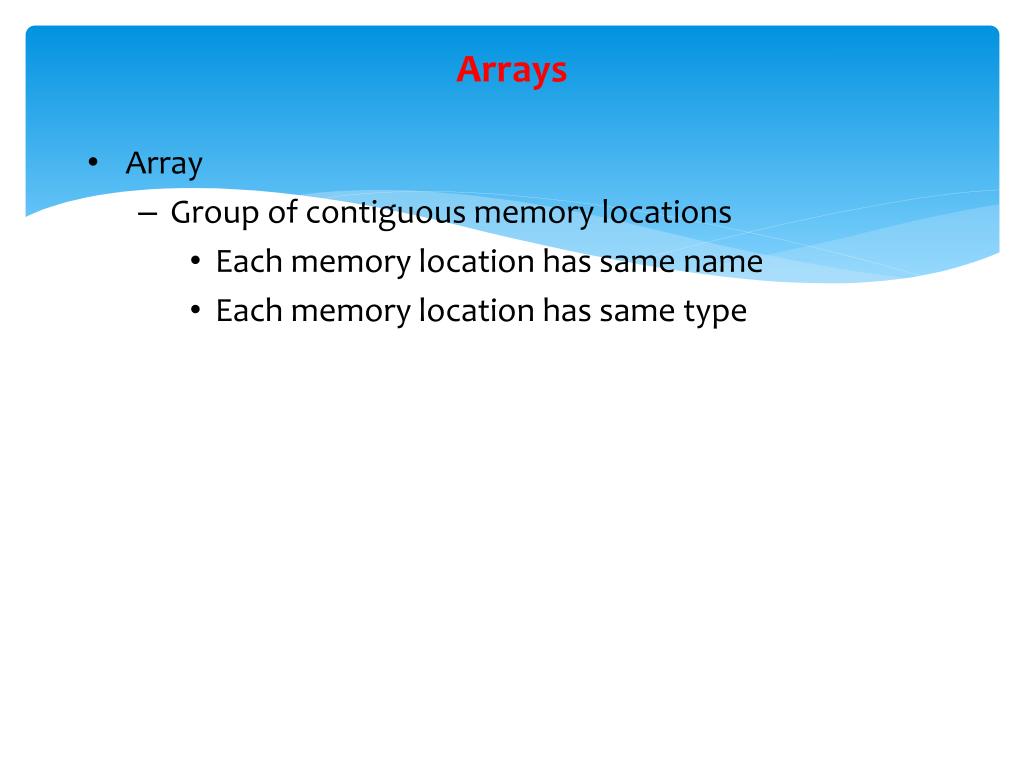 PPT - Arrays PowerPoint Presentation, free download - ID:2096527