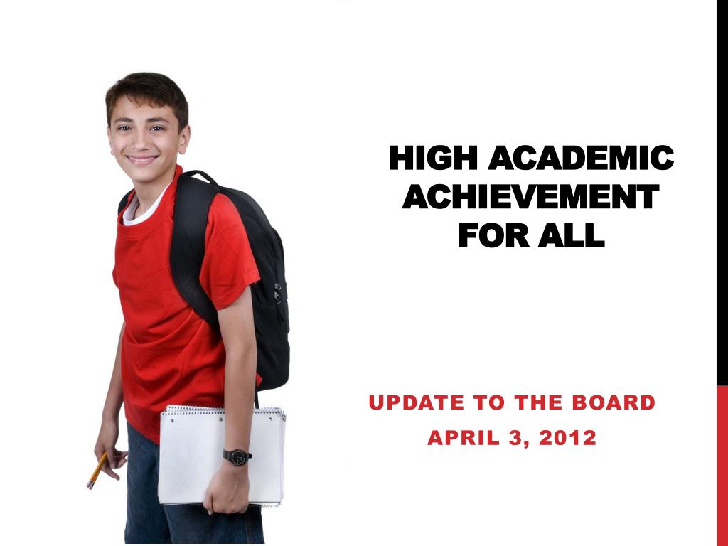 PPT - High Academic Achievement For All PowerPoint Presentation, free ...