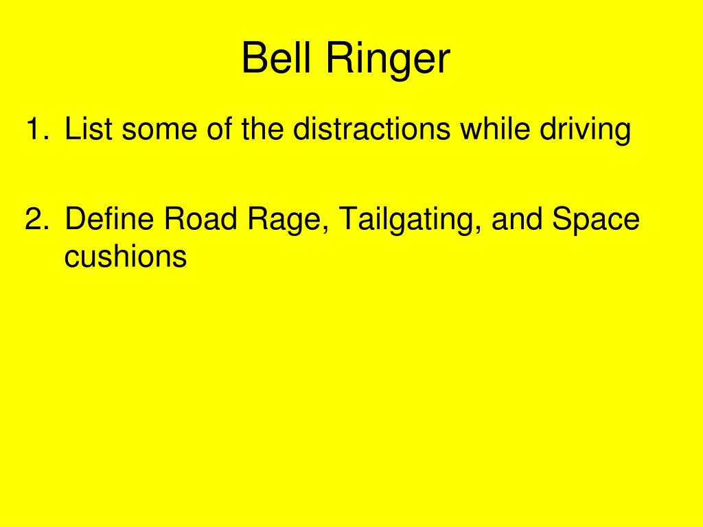 PPT - Bell Ringer PowerPoint Presentation, free download - ID:2099823