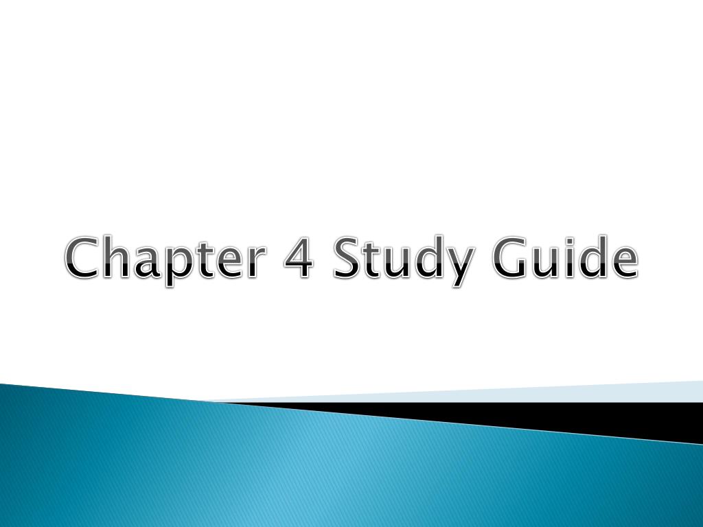 PPT - Chapter 4 Study Guide PowerPoint Presentation, free download - ID ...