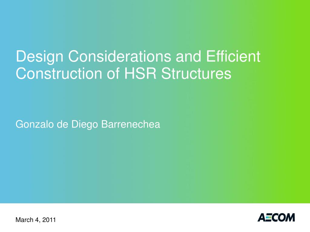 PPT - Design Considerations and Efficient Construction of HSR ...
