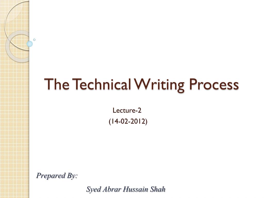 PPT - The Technical Writing Process PowerPoint Presentation, free download - ID:2100921