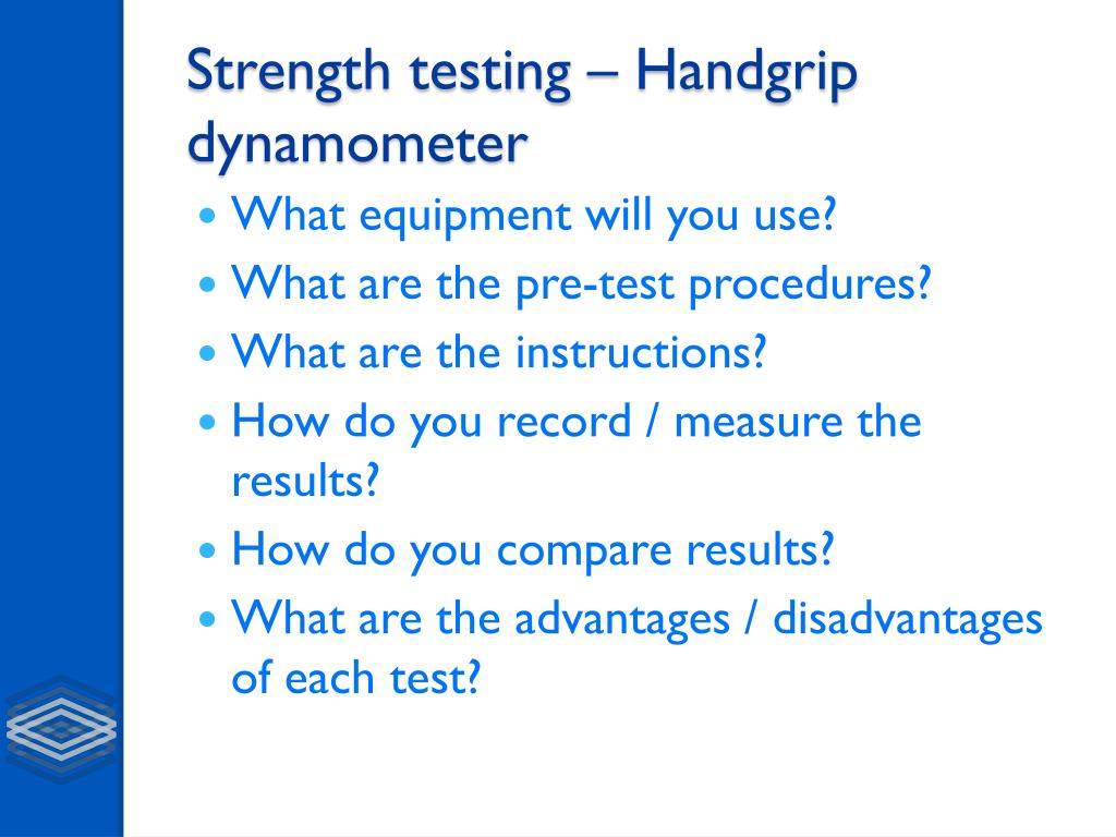 PPT - Strength testing – Handgrip dynamometer PowerPoint Presentation ...
