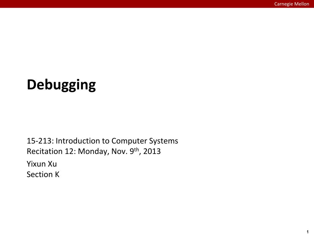 PPT - Debugging PowerPoint Presentation, free download - ID:2101472