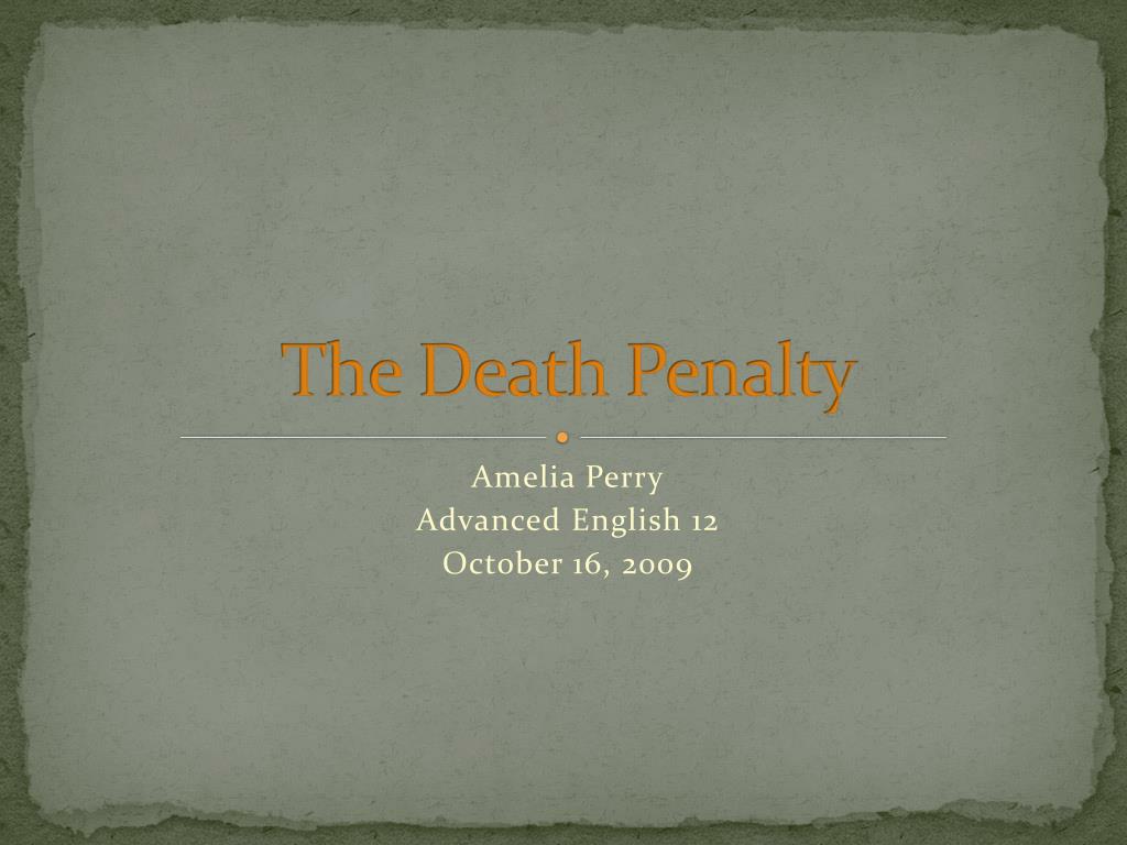PPT - The Death Penalty PowerPoint Presentation, free download - ID:2101492