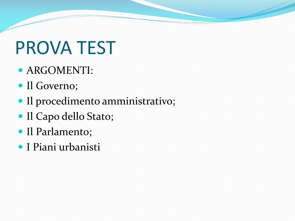 PPT - PROVA TEST PowerPoint Presentation, free download - ID:2103248