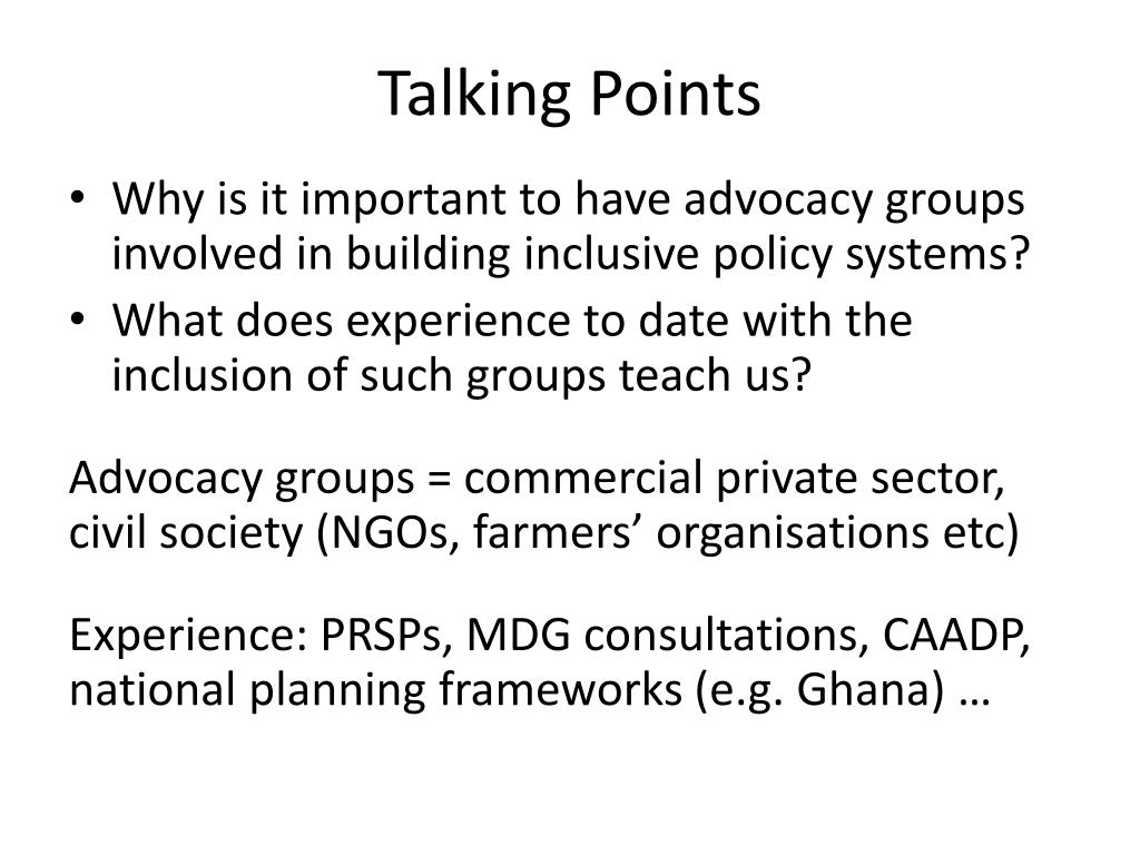 PPT - Talking Points PowerPoint Presentation, free download - ID:2104298