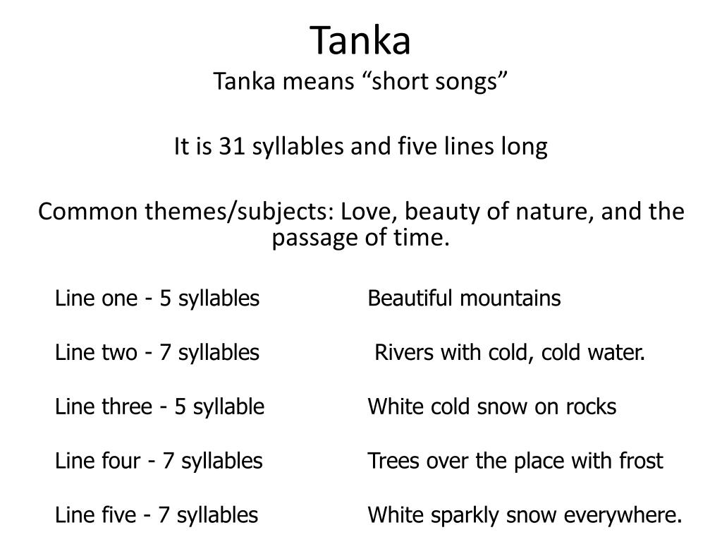PPT - Tanka PowerPoint Presentation, free download - ID:2106979