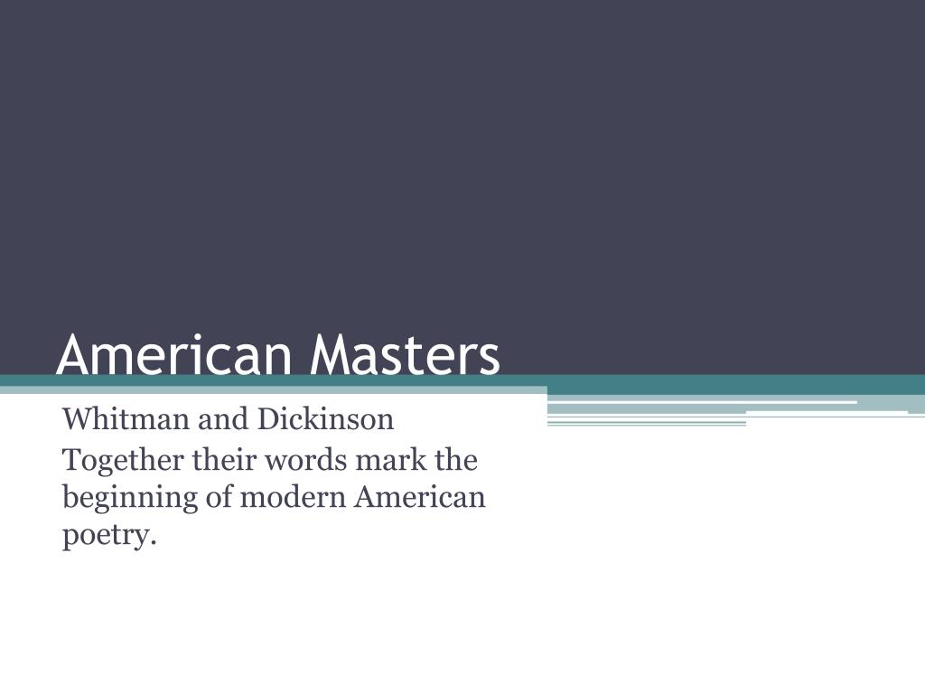 PPT - American Masters PowerPoint Presentation, free download - ID:2108776