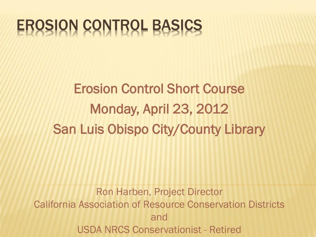 PPT - Erosion Control basics PowerPoint Presentation, free download ...