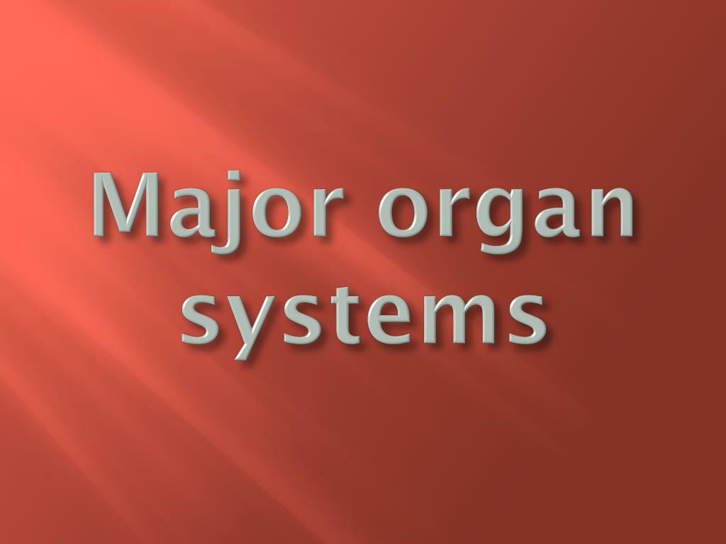 PPT - Major organ systems PowerPoint Presentation, free download - ID ...
