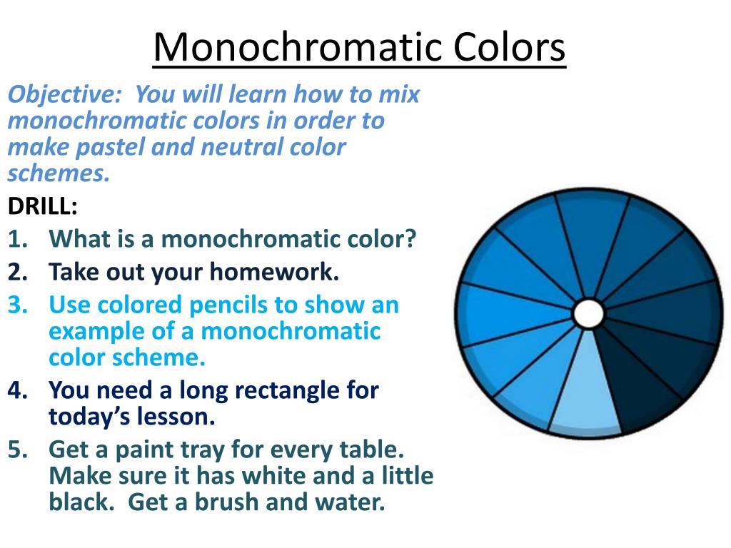 PPT - Monochromatic Colors PowerPoint Presentation, free download - ID ...