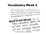 PPT - Vocabulary Week 1 -4 PowerPoint Presentation, free download - ID ...