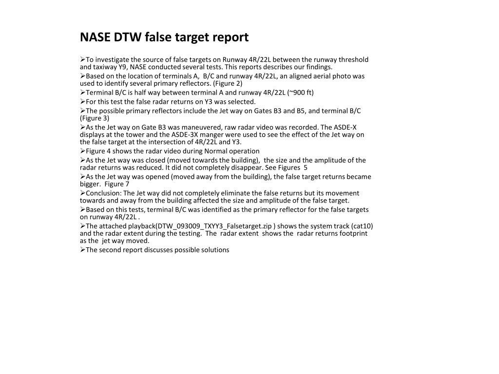 PPT - False Radar Target Source Investigation Report PowerPoint ...
