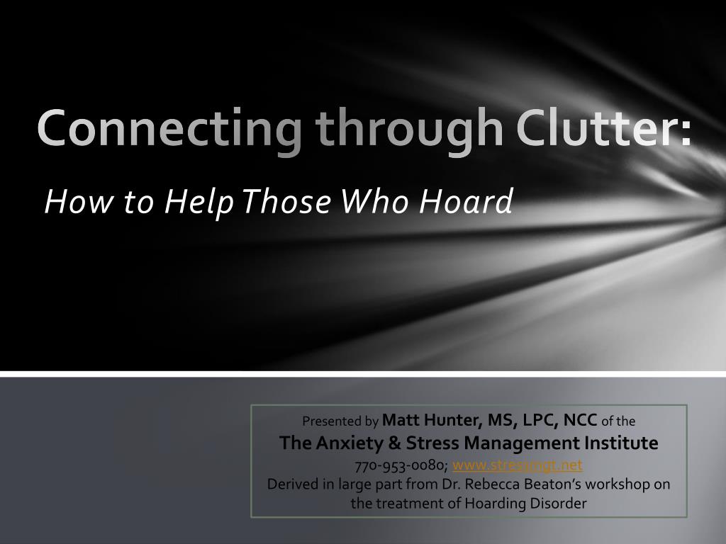 PPT - Connecting through Clutter : PowerPoint Presentation, free ...