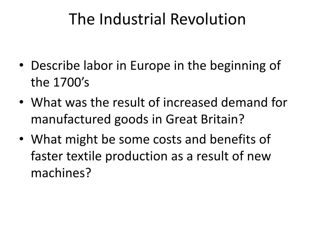 PPT - The Industrial Revolution PowerPoint Presentation, free download ...