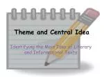 PPT - Identifying the Elements of A Plot Diagram & Theme PowerPoint ...