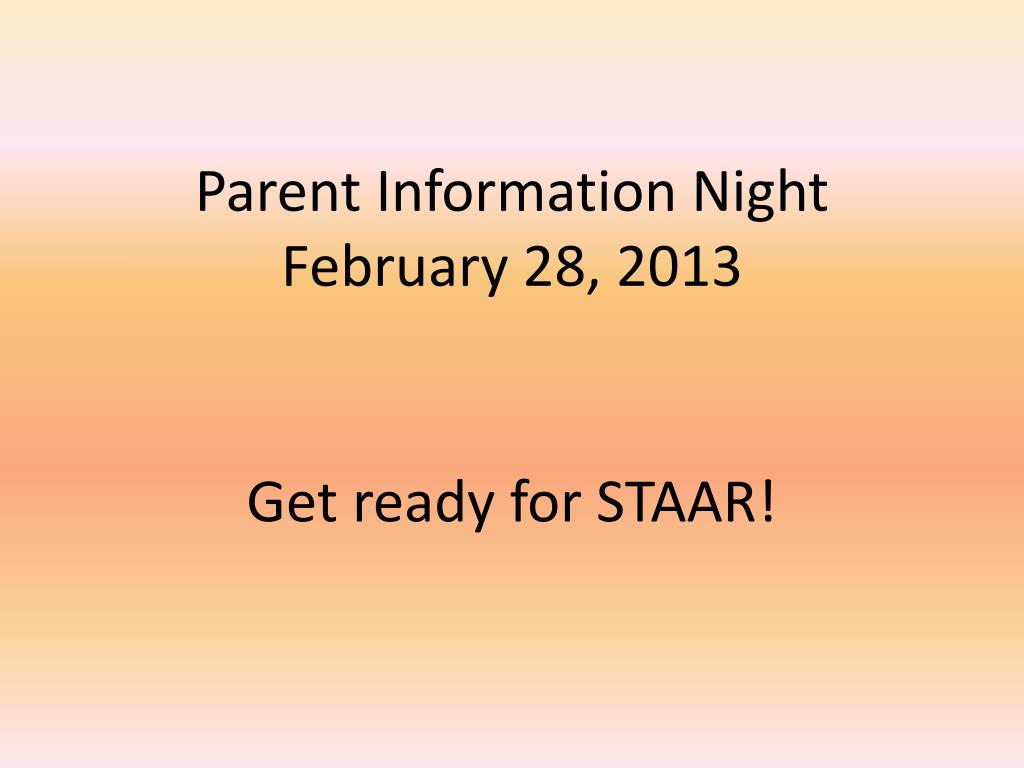 PPT - Get ready for STAAR! PowerPoint Presentation, free download - ID ...