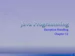 PPT - Java Programming PowerPoint Presentation, free download - ID:3577752
