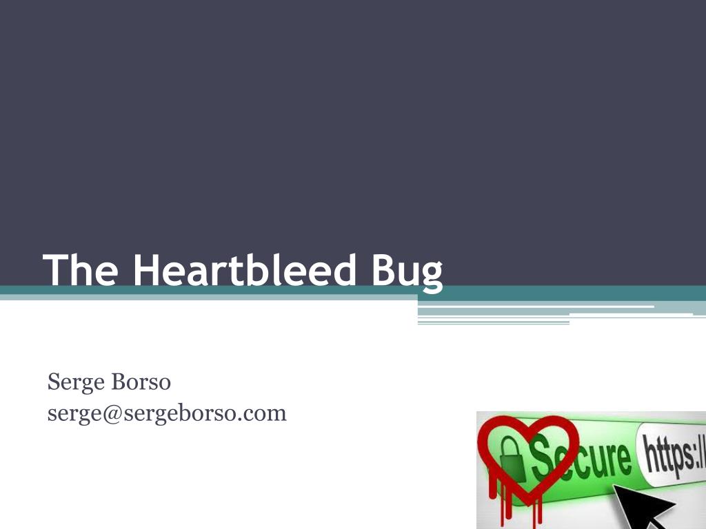 PPT - The Heartbleed Bug PowerPoint Presentation, free download - ID ...