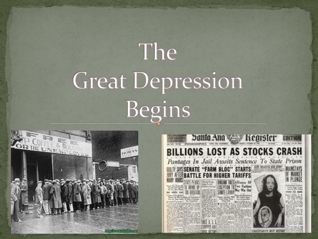 PPT - The Great Depression Begins PowerPoint Presentation, free ...