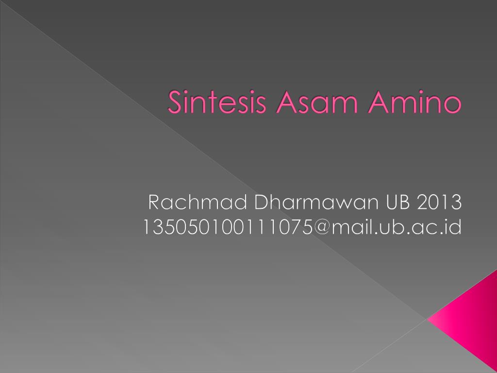 PPT - Sintesis Asam Amino PowerPoint Presentation, free download - ID ...