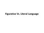 PPT - Figurative and Literal Language PowerPoint Presentation, free ...
