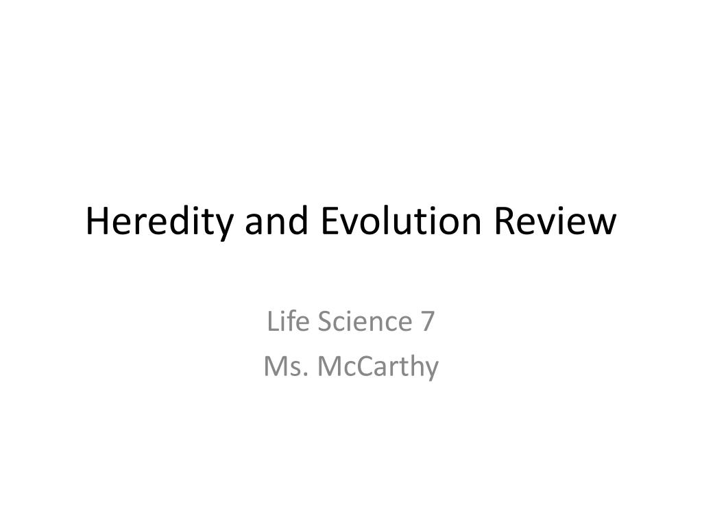 PPT - Heredity and Evolution Review PowerPoint Presentation, free ...