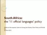 PPT - HOE ALLES INMEKAAR PAS IN AFRIKAANS PowerPoint Presentation, free ...