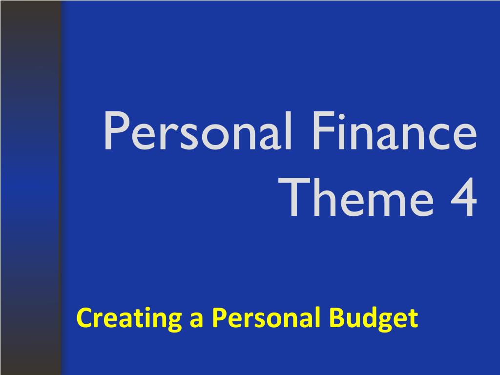 PPT - Personal Finance Theme 4 PowerPoint Presentation, free download ...