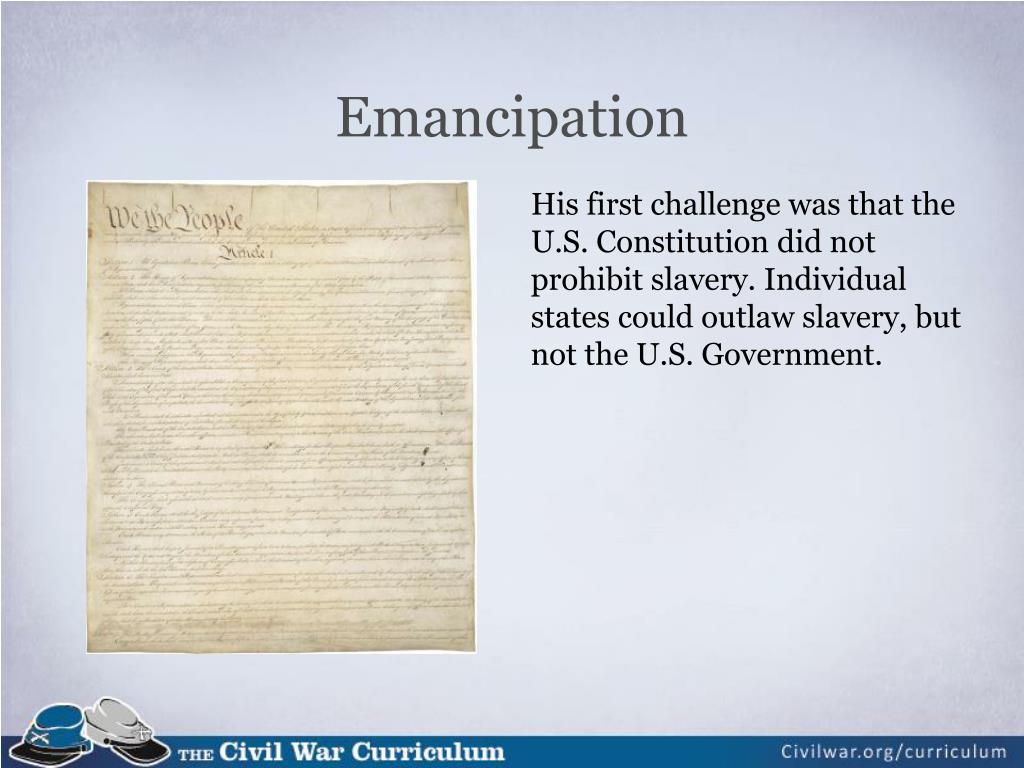 PPT - Emancipation PowerPoint Presentation, free download - ID:2127385