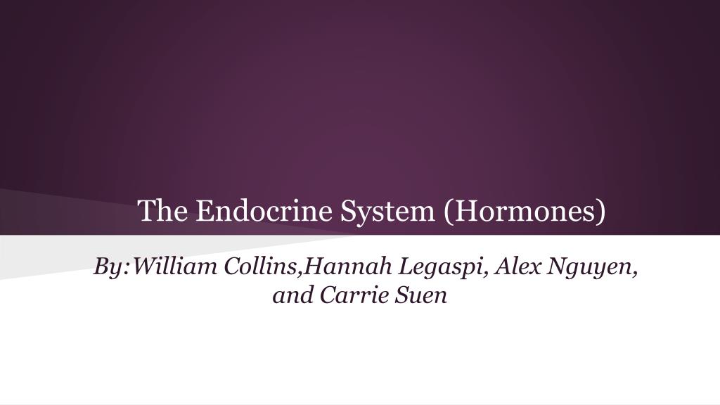 PPT - The Endocrine System (Hormones) PowerPoint Presentation, free ...