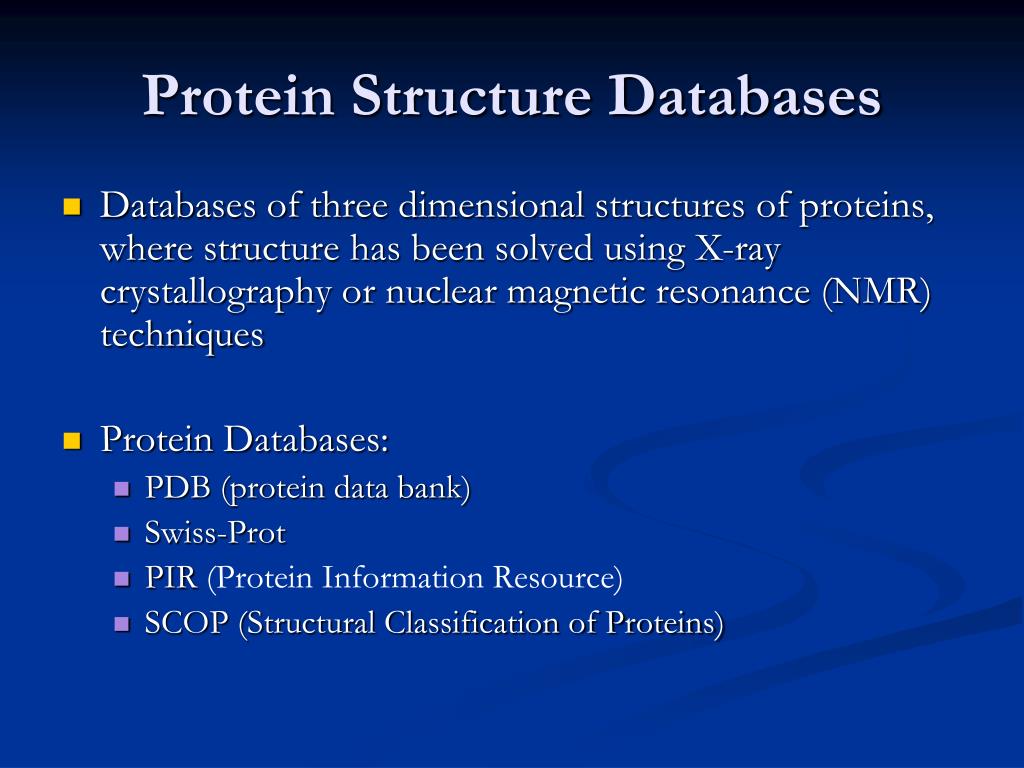 PPT - Protein Structure Databases PowerPoint Presentation, free ...