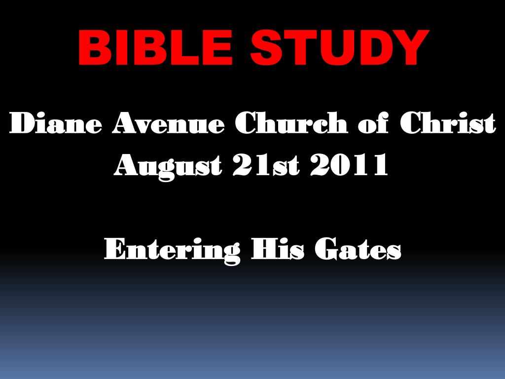 PPT - BIBLE STUDY PowerPoint Presentation, free download - ID:2130637