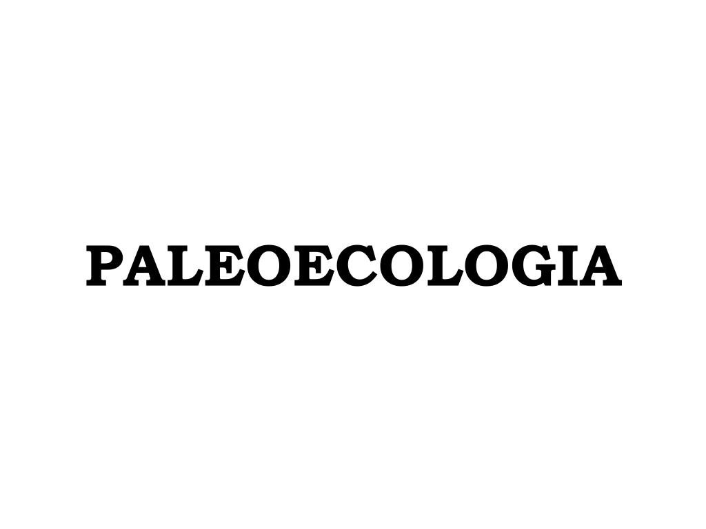 PPT - PALEOECOLOGIA PowerPoint Presentation, free download - ID:2131098