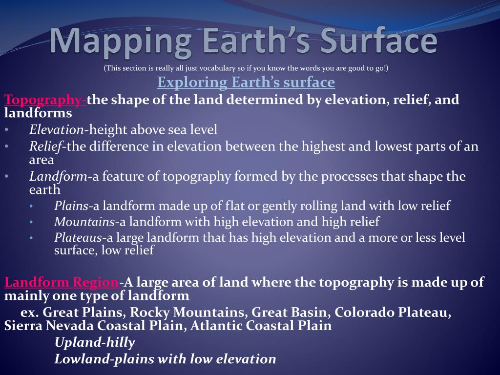 PPT - Mapping Earth’s Surface PowerPoint Presentation, free download ...