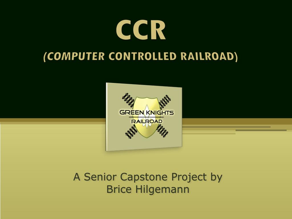 PPT - CCR (COMPUTER CONTROLLED RAILROAD) PowerPoint Presentation, free ...