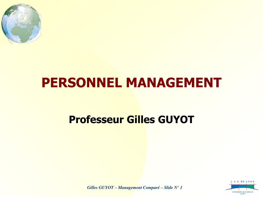 PPT - PERSONNEL MANAGEMENT PowerPoint Presentation, free download - ID ...
