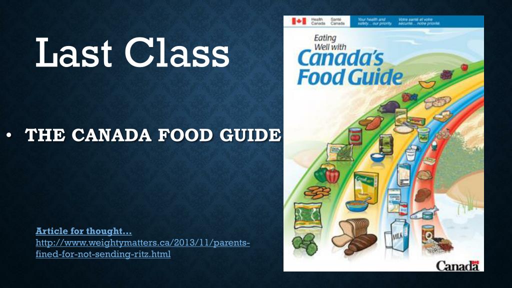PPT - The Canada Food Guide PowerPoint Presentation, free download - ID ...